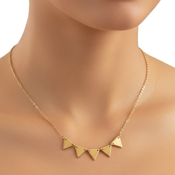 Layers | Jewelry | Nwt Layers Brand Geometric Pendant Necklace | Poshmark